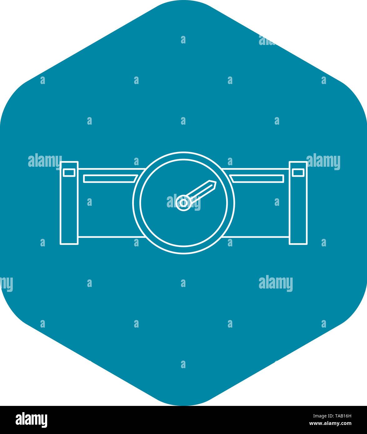 Pipe with water meter icon, outline style Stock Vector Image & Art - Alamy