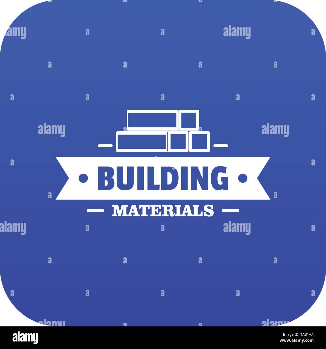 Construction materials icon blue vector Stock Vector Image & Art - Alamy
