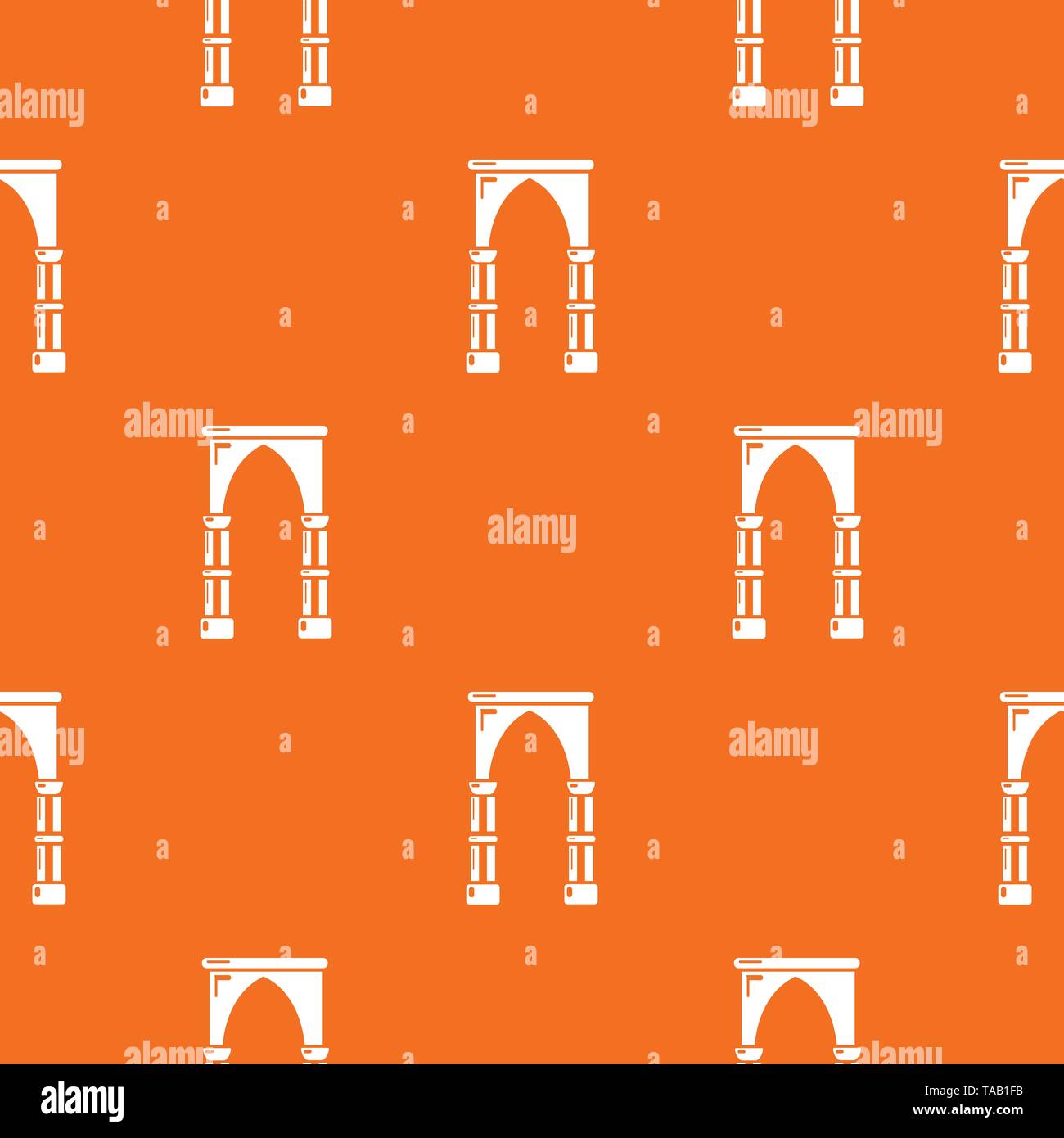 Archway construction pattern vector orange Stock Vector Image & Art - Alamy