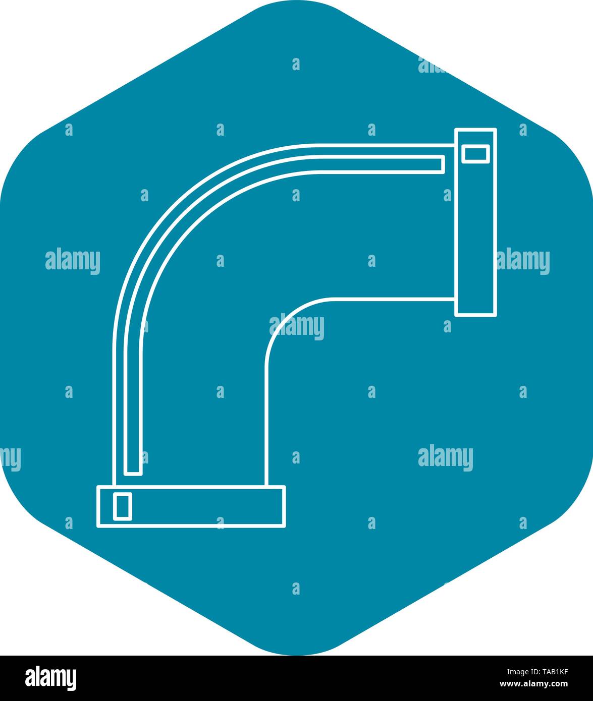 Pipe icon, outline style Stock Vector Image & Art - Alamy