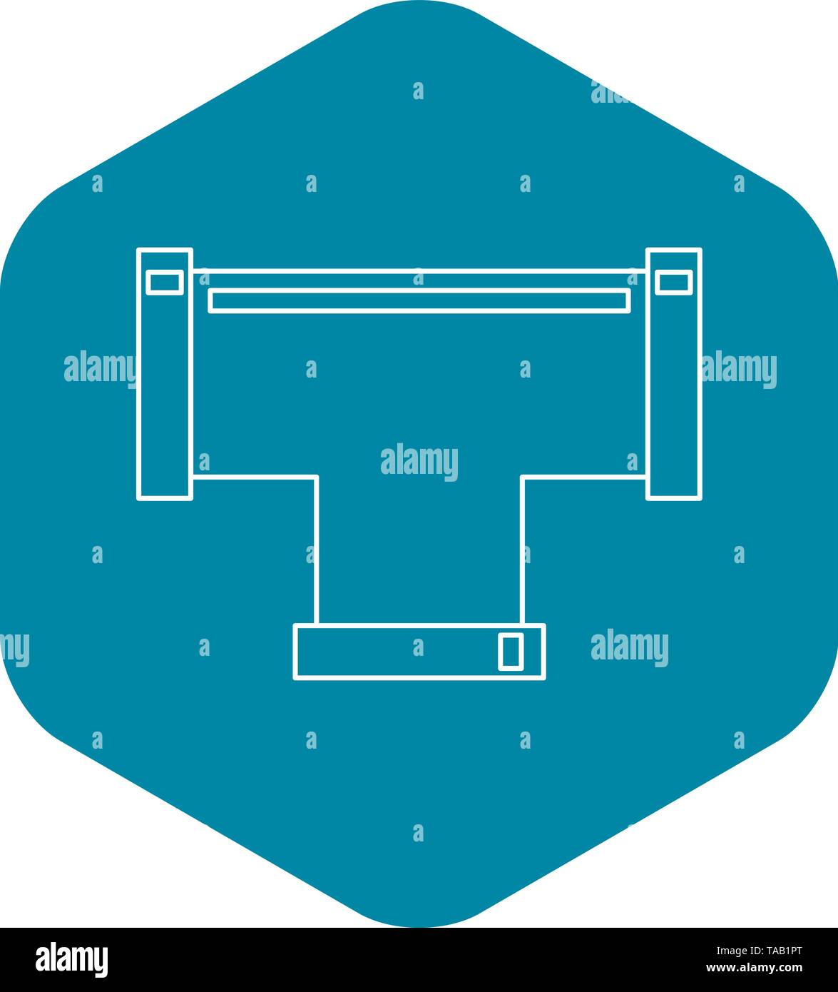 T pipe connection icon, outline style Stock Vector Image & Art - Alamy