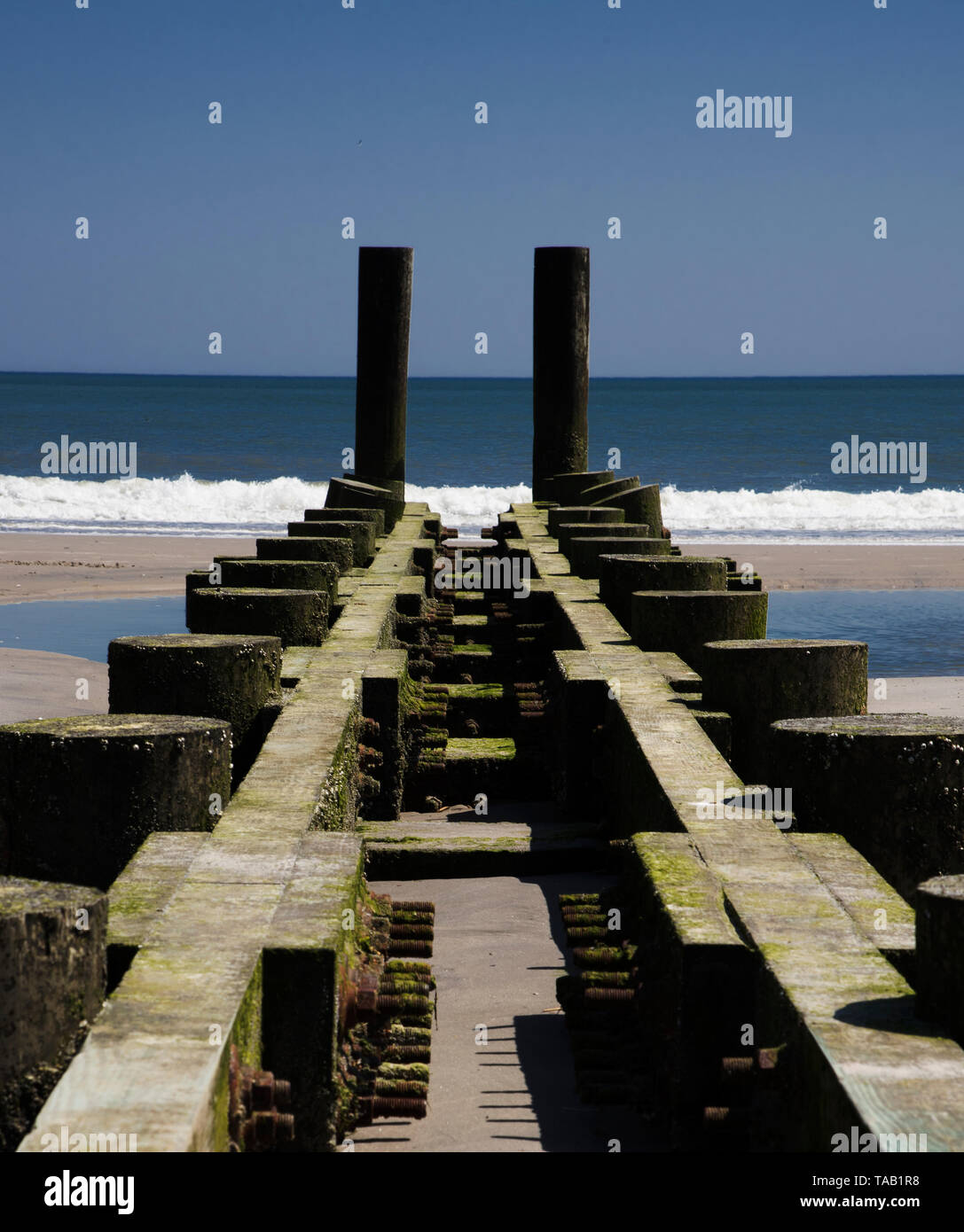 Old pier road hi-res stock photography and images - Alamy