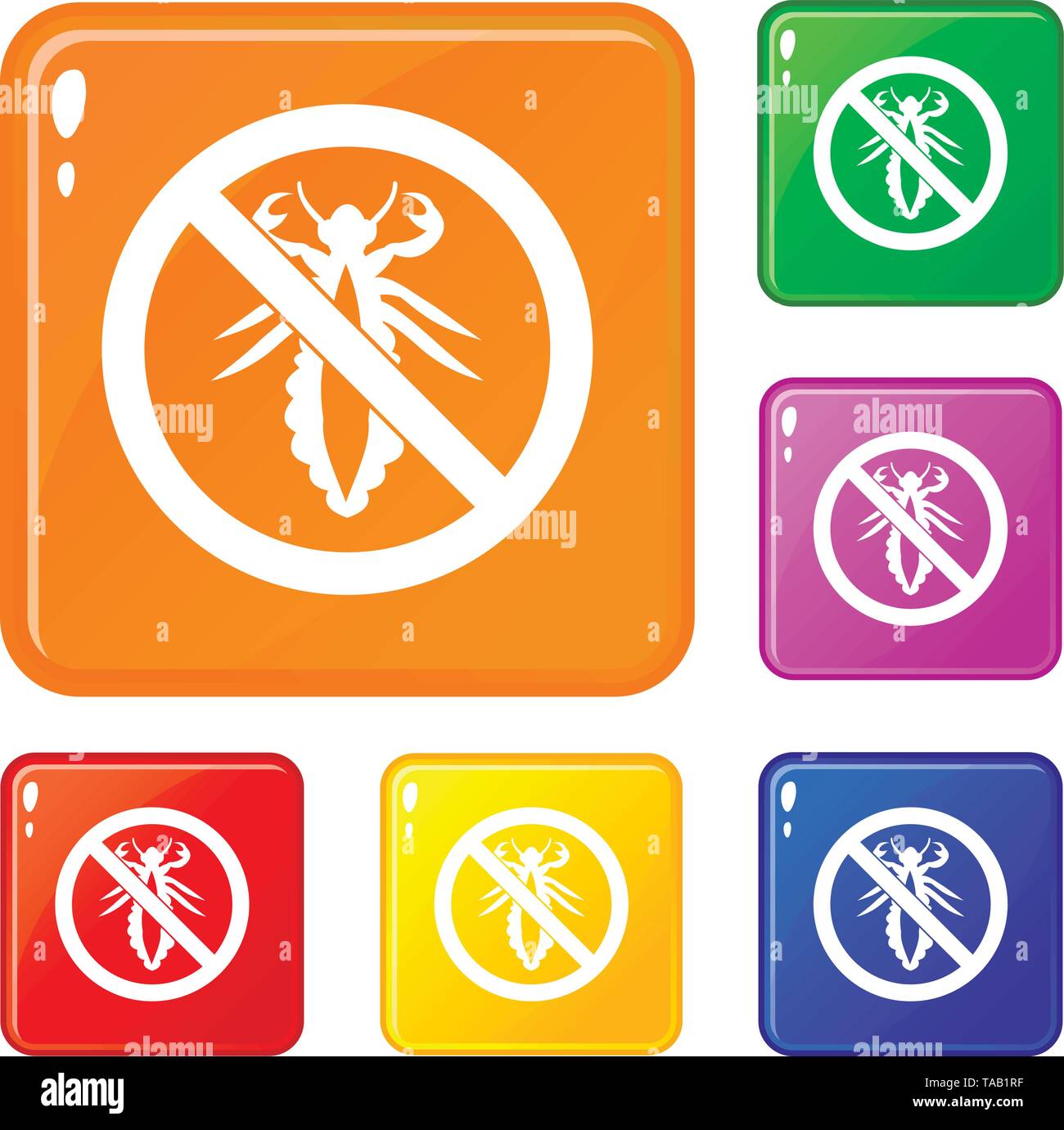 Louse warning sign Stock Vector Images - Alamy