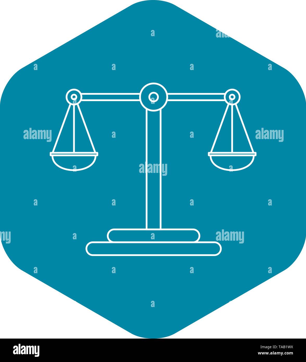 Classic scales icon, outline style Stock Vector Image & Art - Alamy