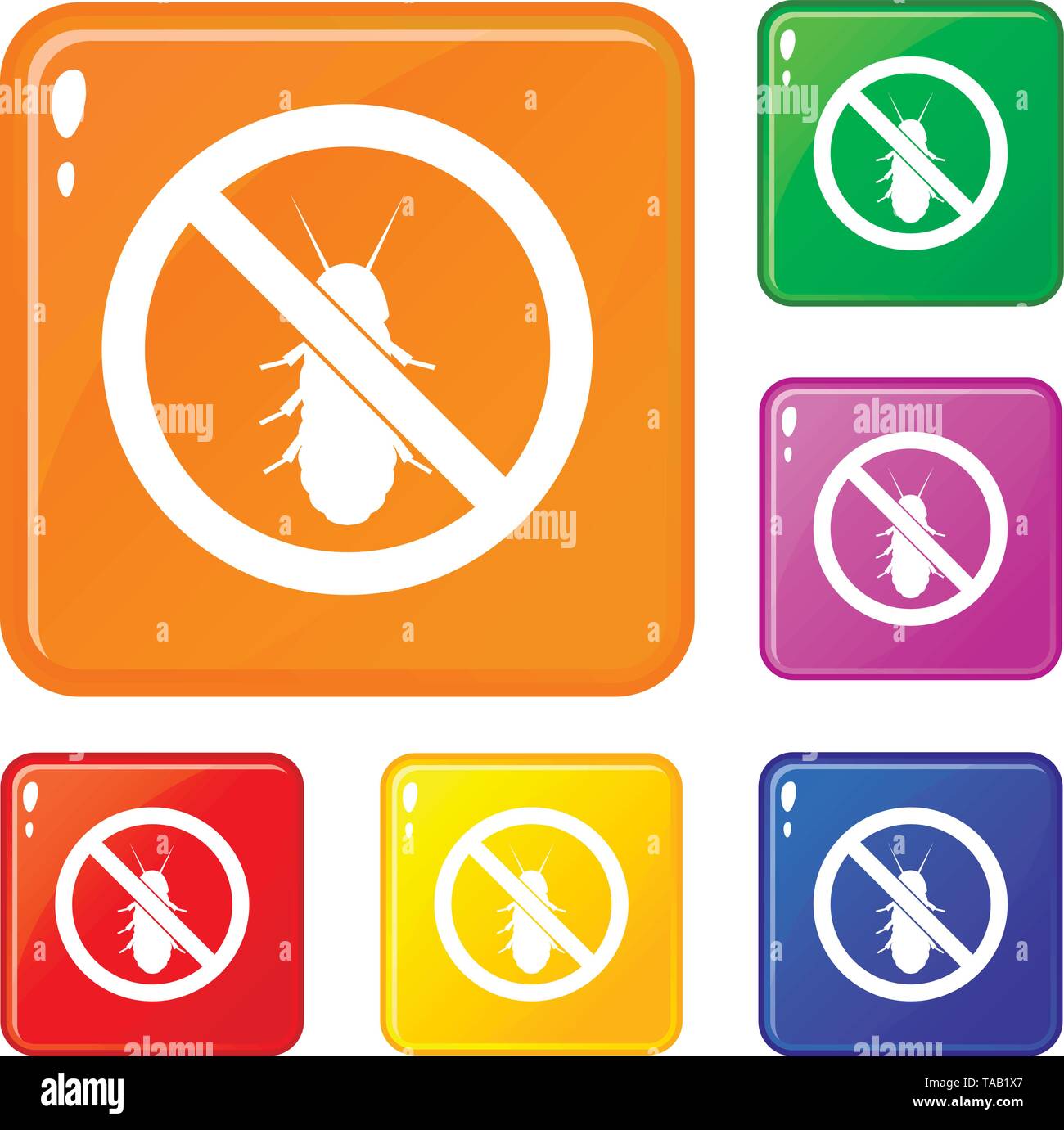 No termite sign icons set vector color Stock Vector Image & Art - Alamy