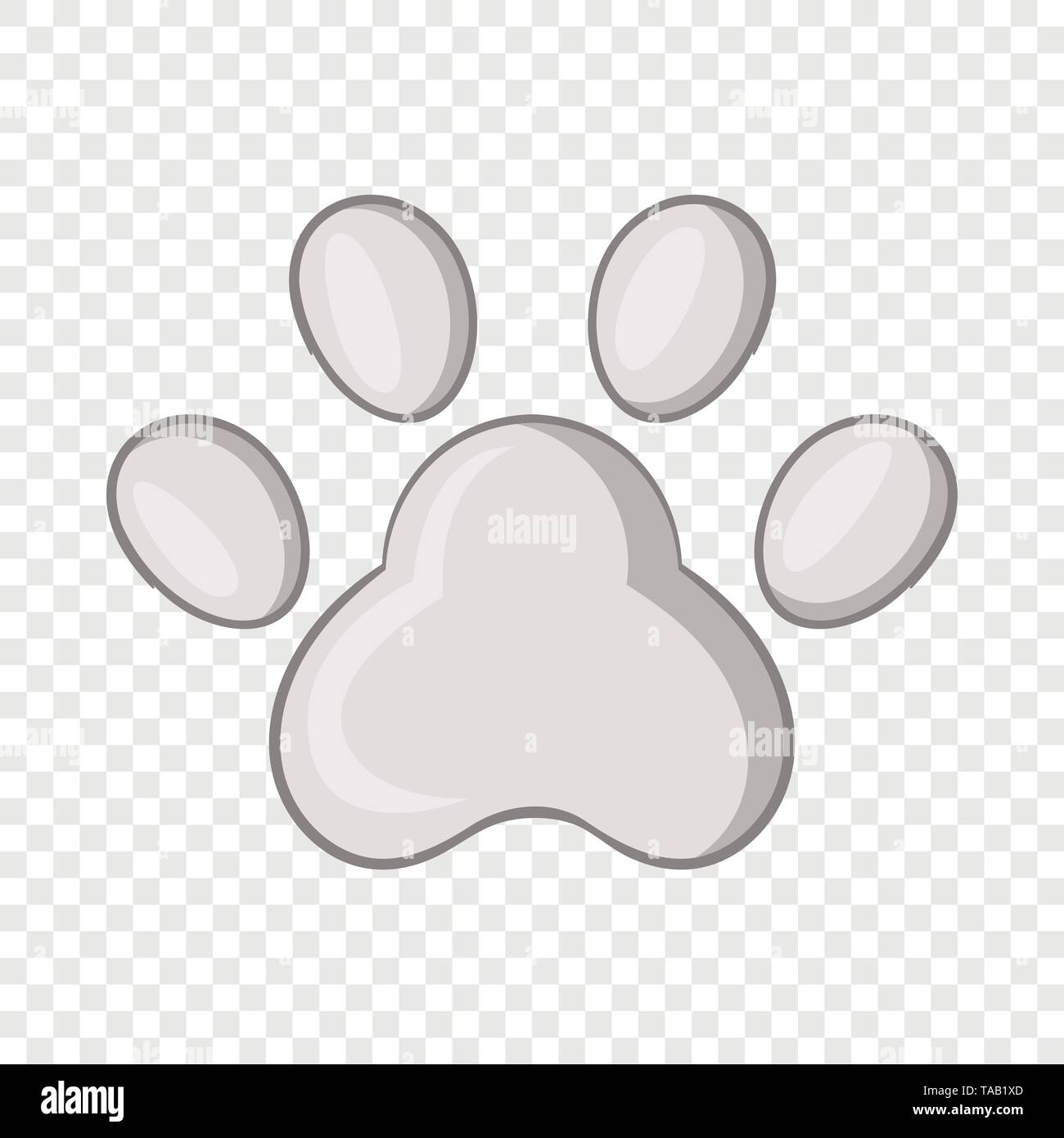 Footprint of cats foot icon, cartoon style Stock Vector Image & Art - Alamy