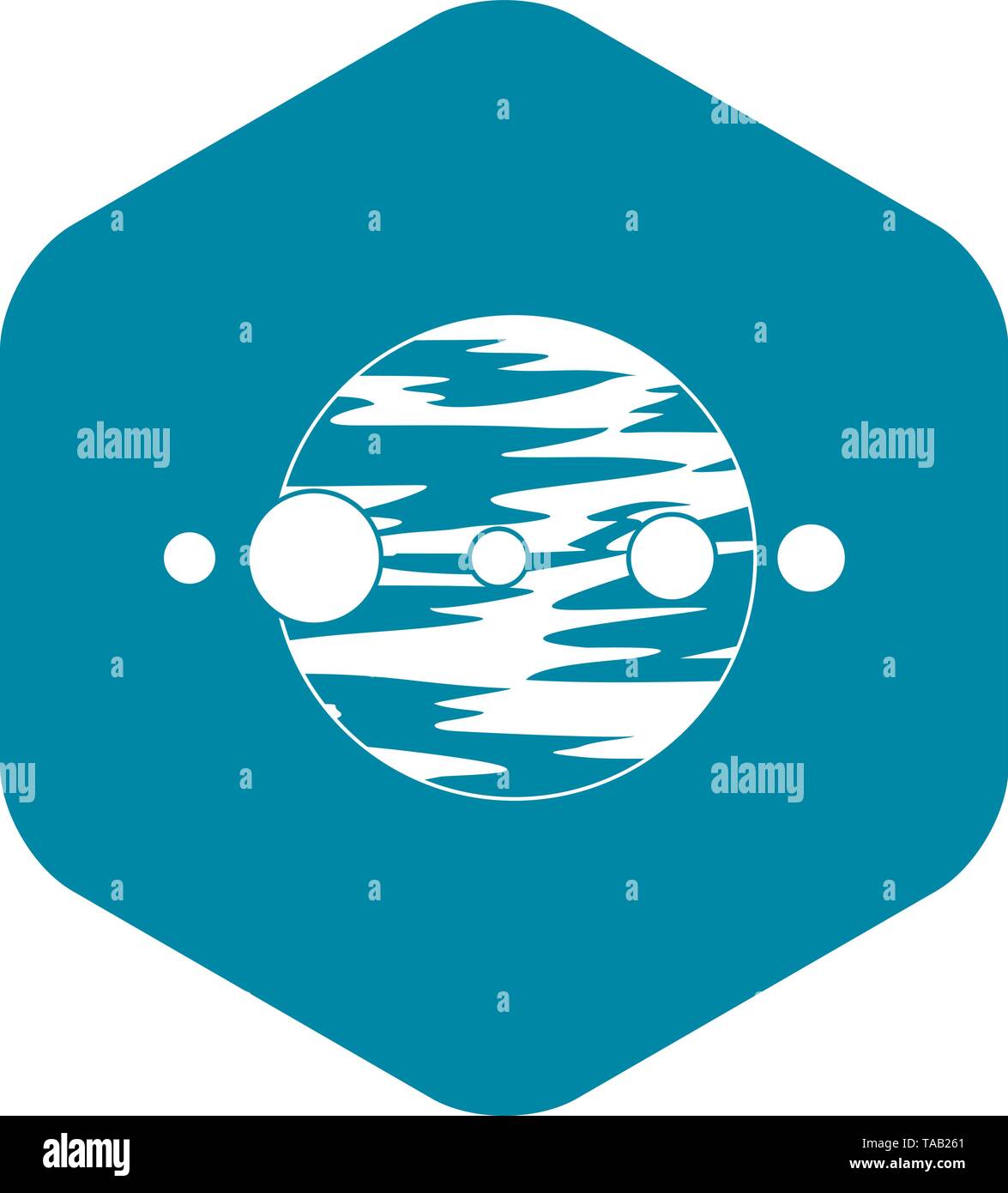 Planet and moons icon, simple style Stock Vector Image & Art - Alamy