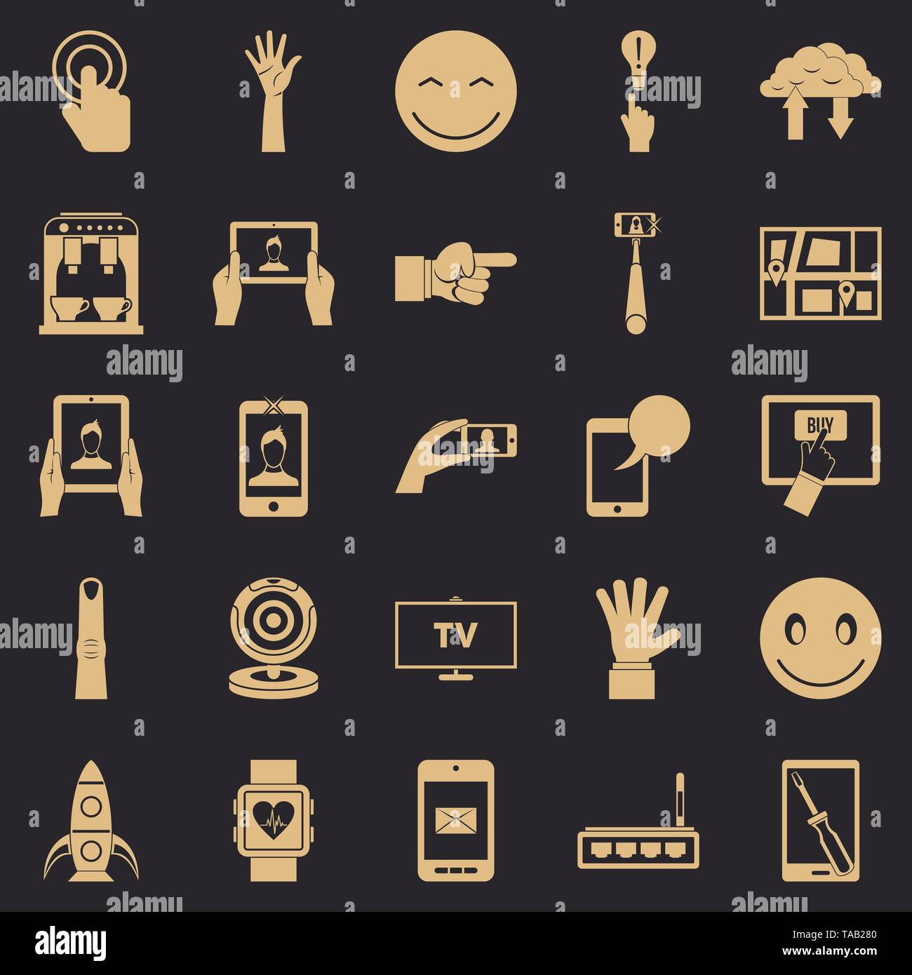 Iphone mockup hand Stock Vector Images - Alamy