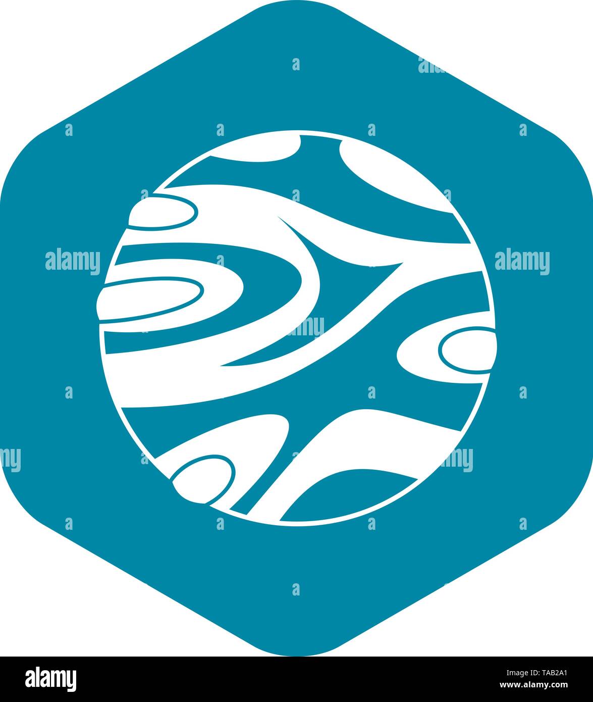 Striped planet icon, simple style Stock Vector Image & Art - Alamy