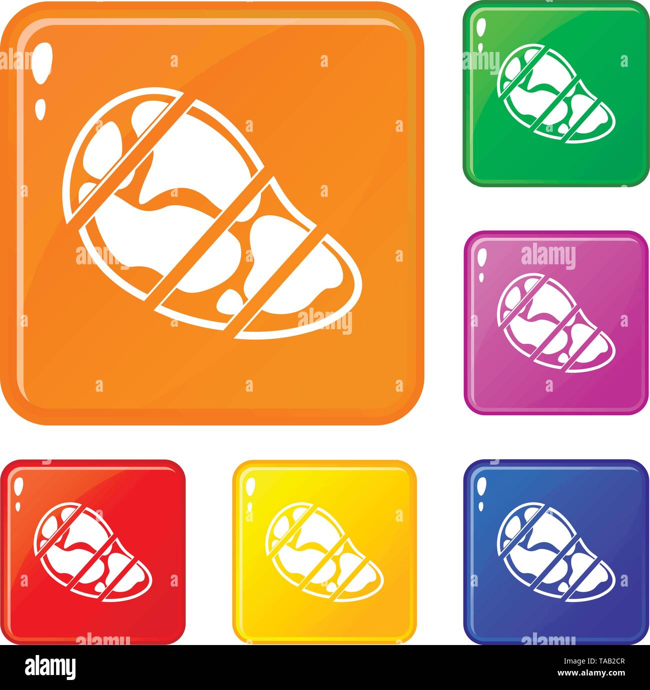 Steak icons set vector color Stock Vector Image & Art - Alamy