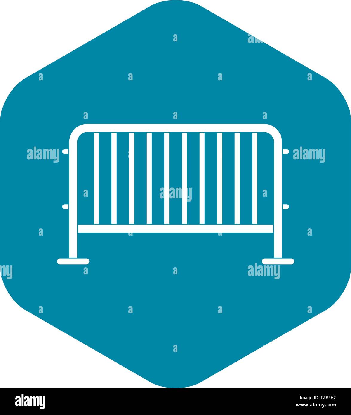 Steel barrier icon, simple style Stock Vector Image & Art - Alamy