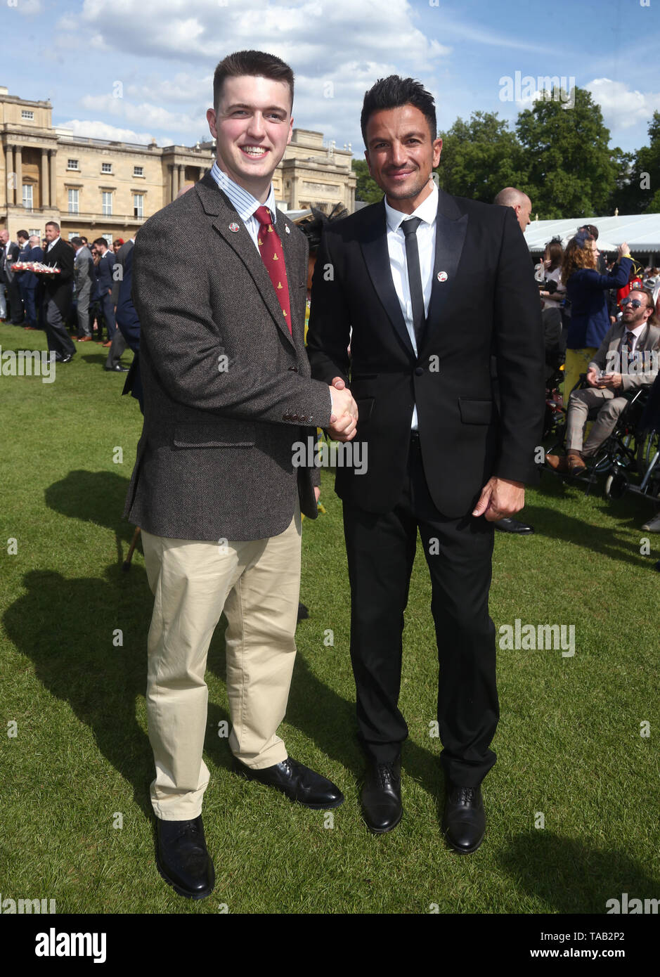 Peter Andre (right) with Matthew Hillier, aged 20, and the youngest ...