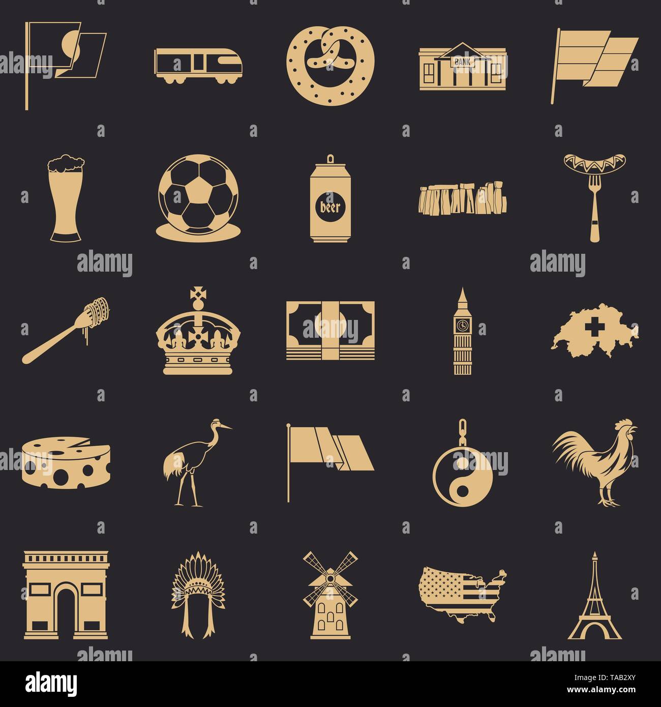 Exploring the route Stock Vector Images - Alamy