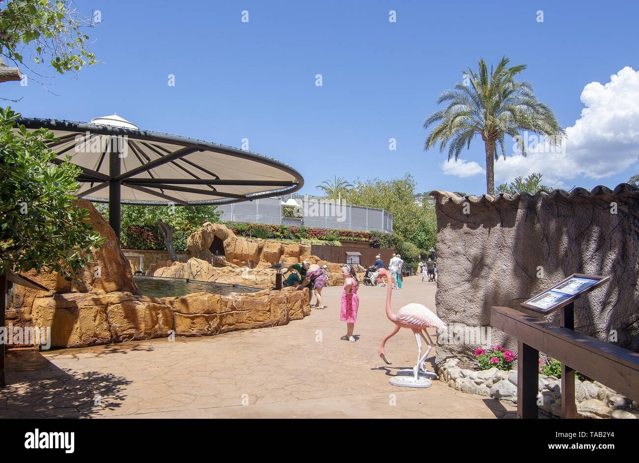 Zoo park pool scene hi-res stock photography and images - Alamy