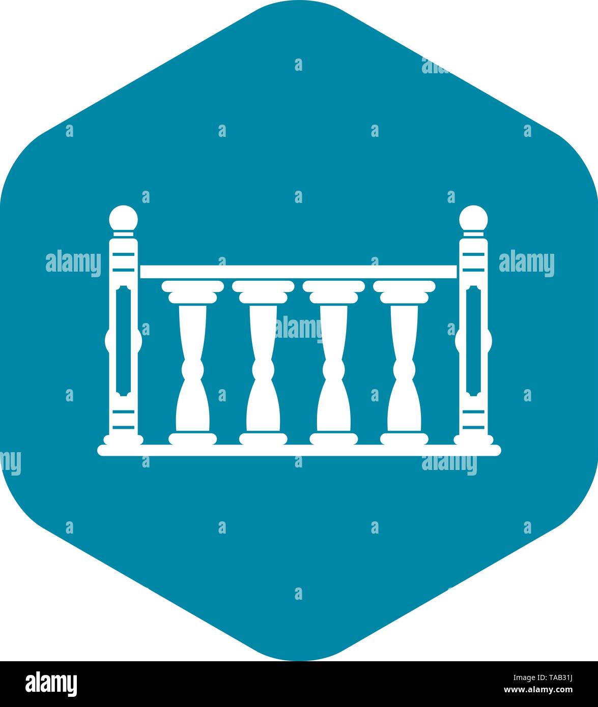 Balustrade icon, simple style Stock Vector Image & Art - Alamy