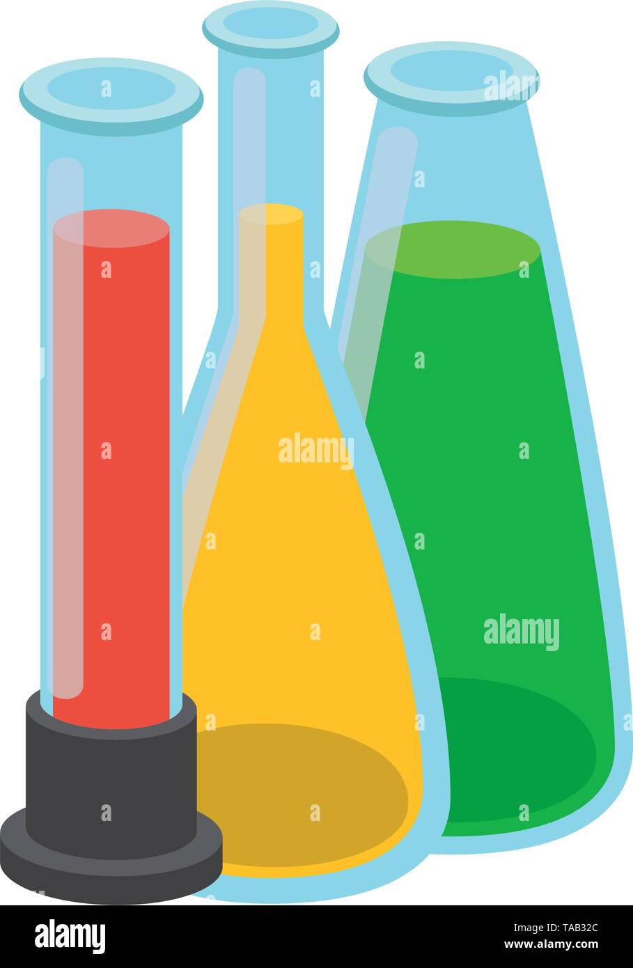 laboratory instruments in white background Stock Vector Image & Art - Alamy