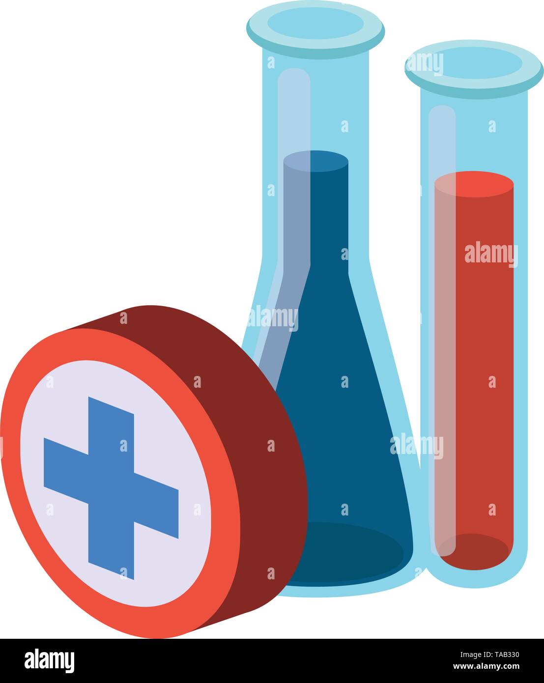 laboratory instruments in white background Stock Vector Image & Art - Alamy