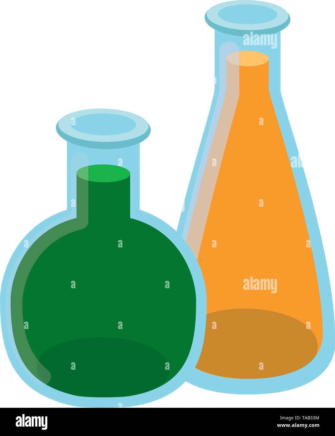 laboratory instruments in white background Stock Vector Image & Art - Alamy