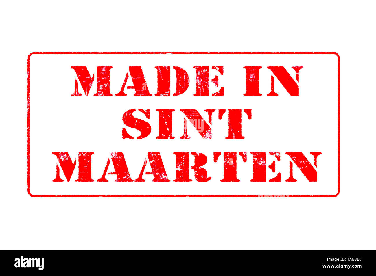 Rubber stamp with red ink on white background concept reading Made In ...