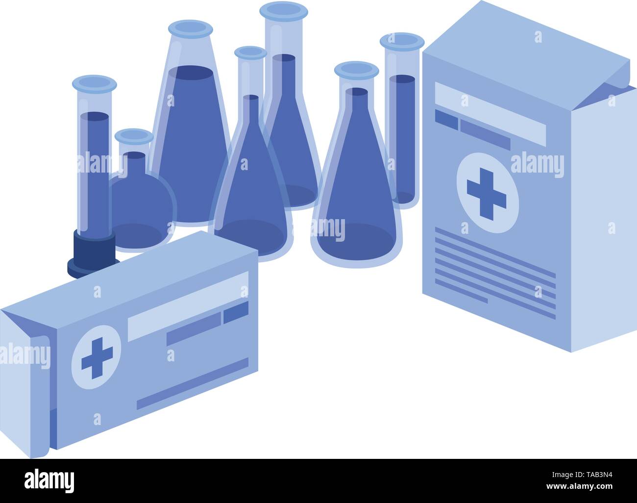 laboratory instruments in white background Stock Vector Image & Art - Alamy