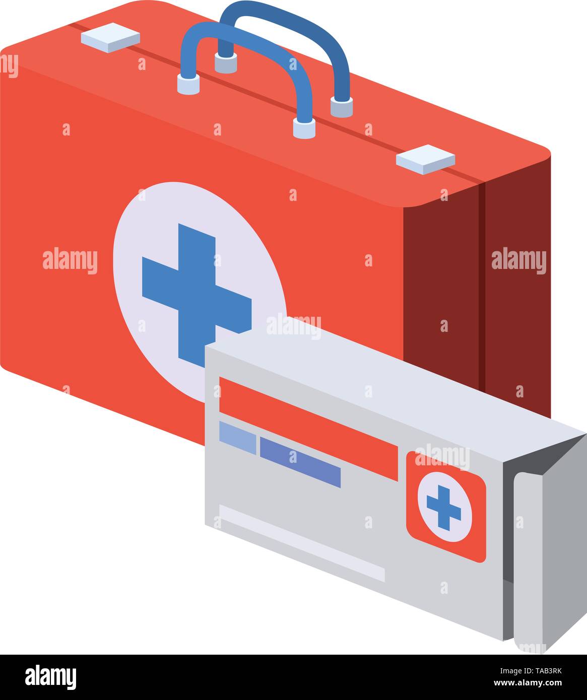 first aid kit on white background Stock Vector Image & Art - Alamy