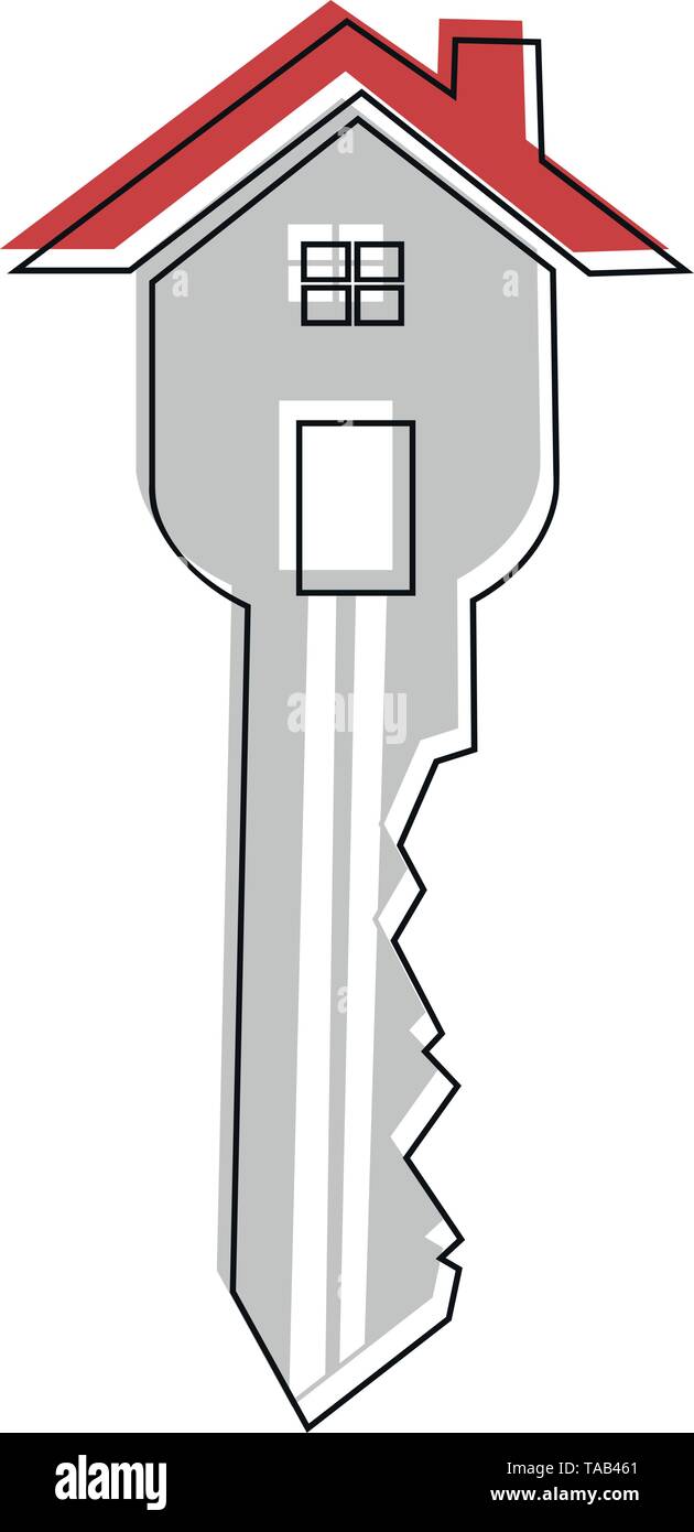 Key-shaped house icon Stock Vector Image & Art - Alamy