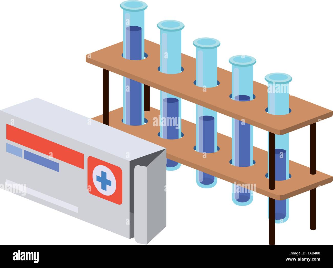 laboratory instruments in white background Stock Vector Image & Art - Alamy