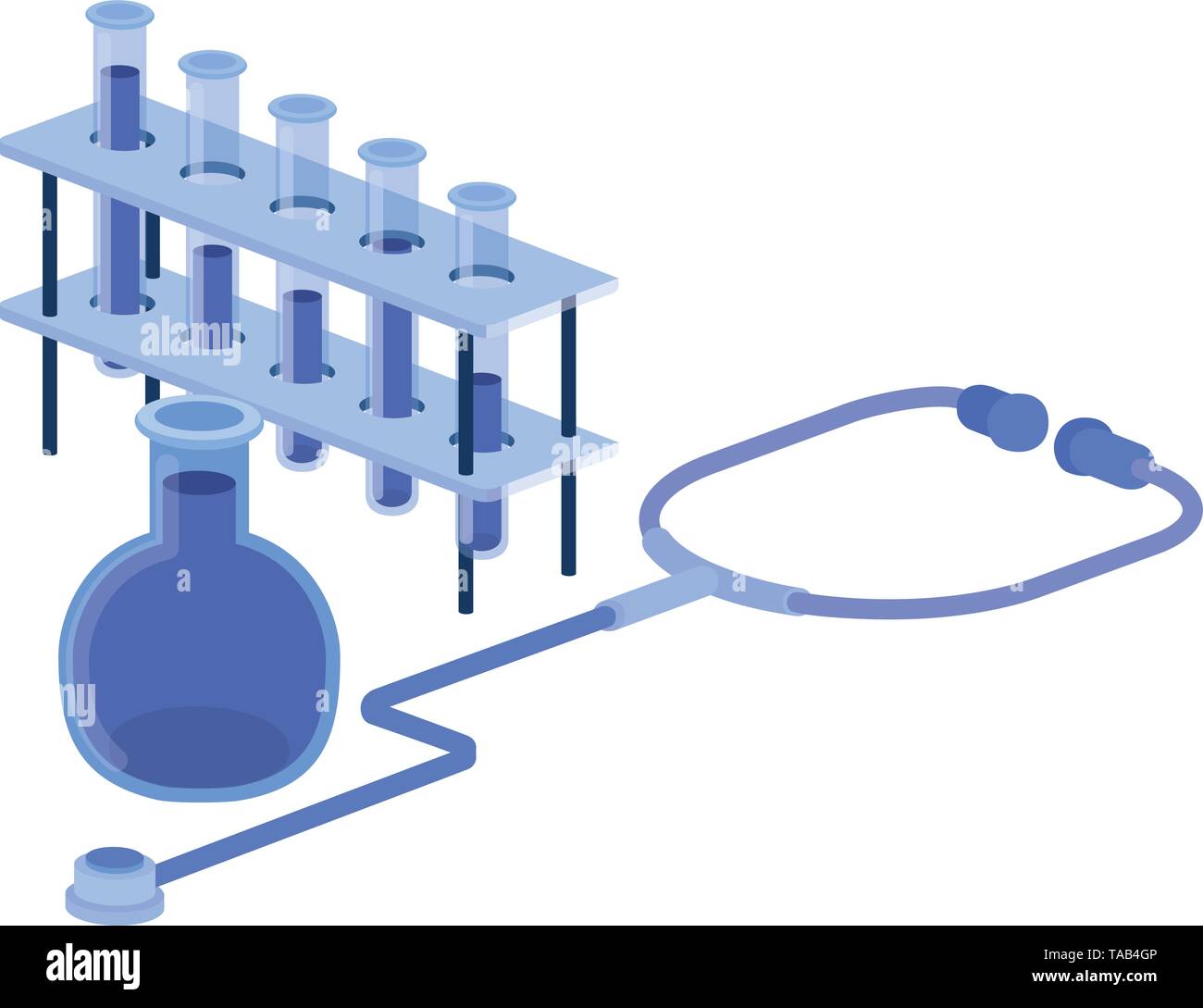 laboratory instruments in white background Stock Vector Image & Art - Alamy