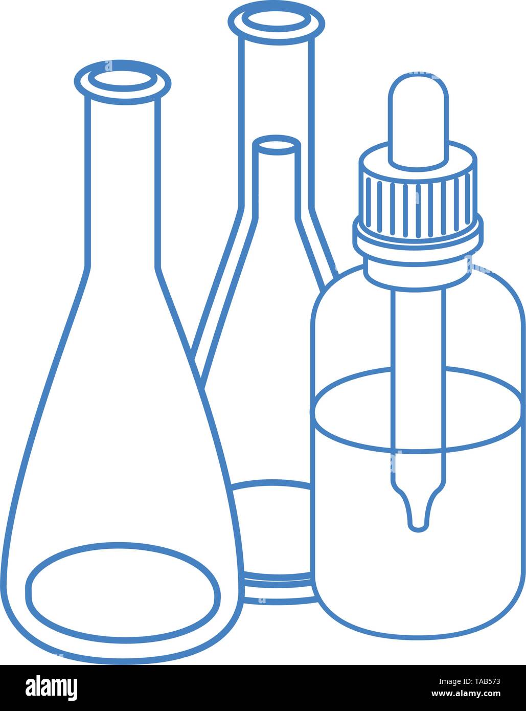 laboratory instruments in white background Stock Vector Image & Art - Alamy