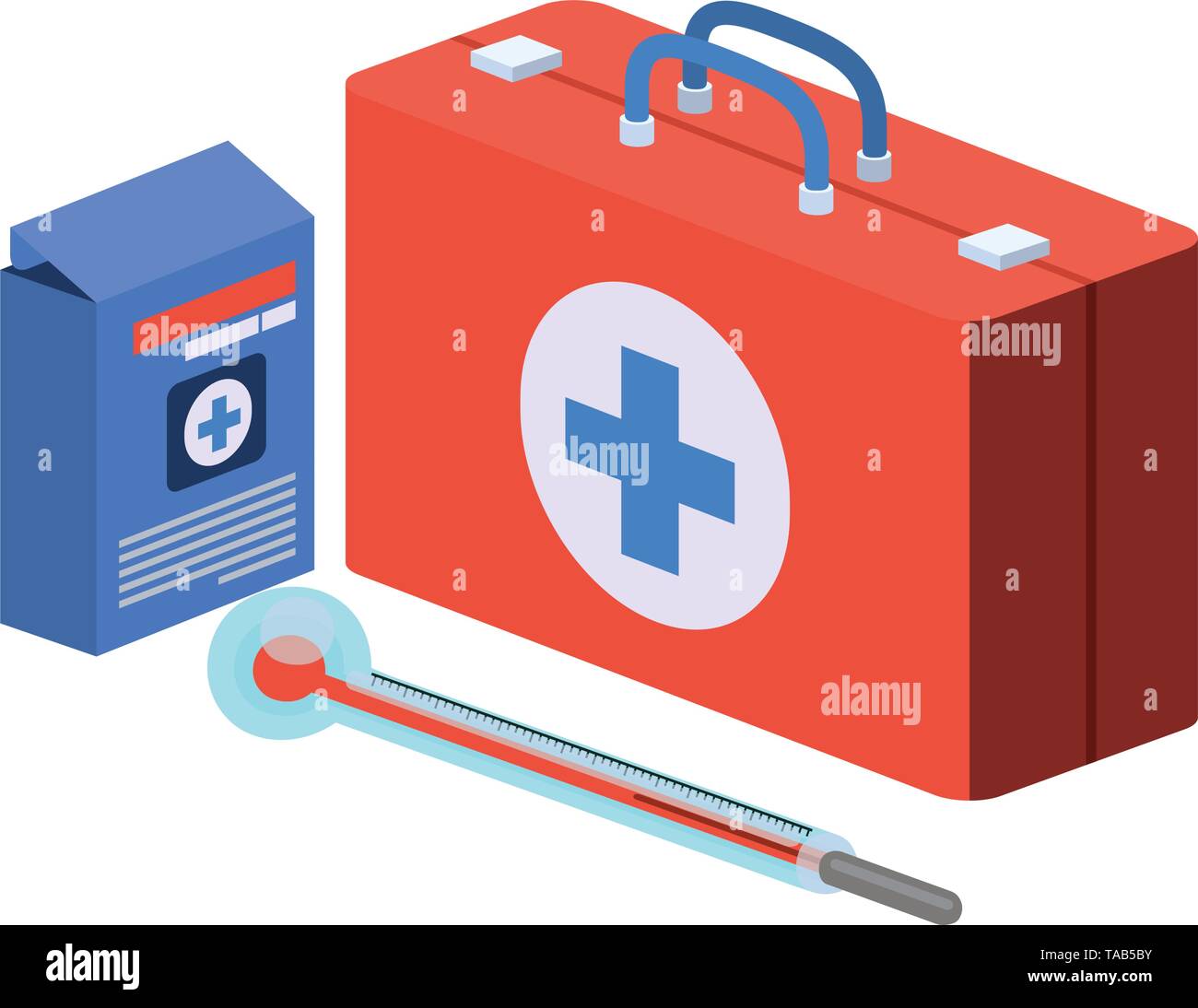 first aid kit on white background Stock Vector Image & Art - Alamy