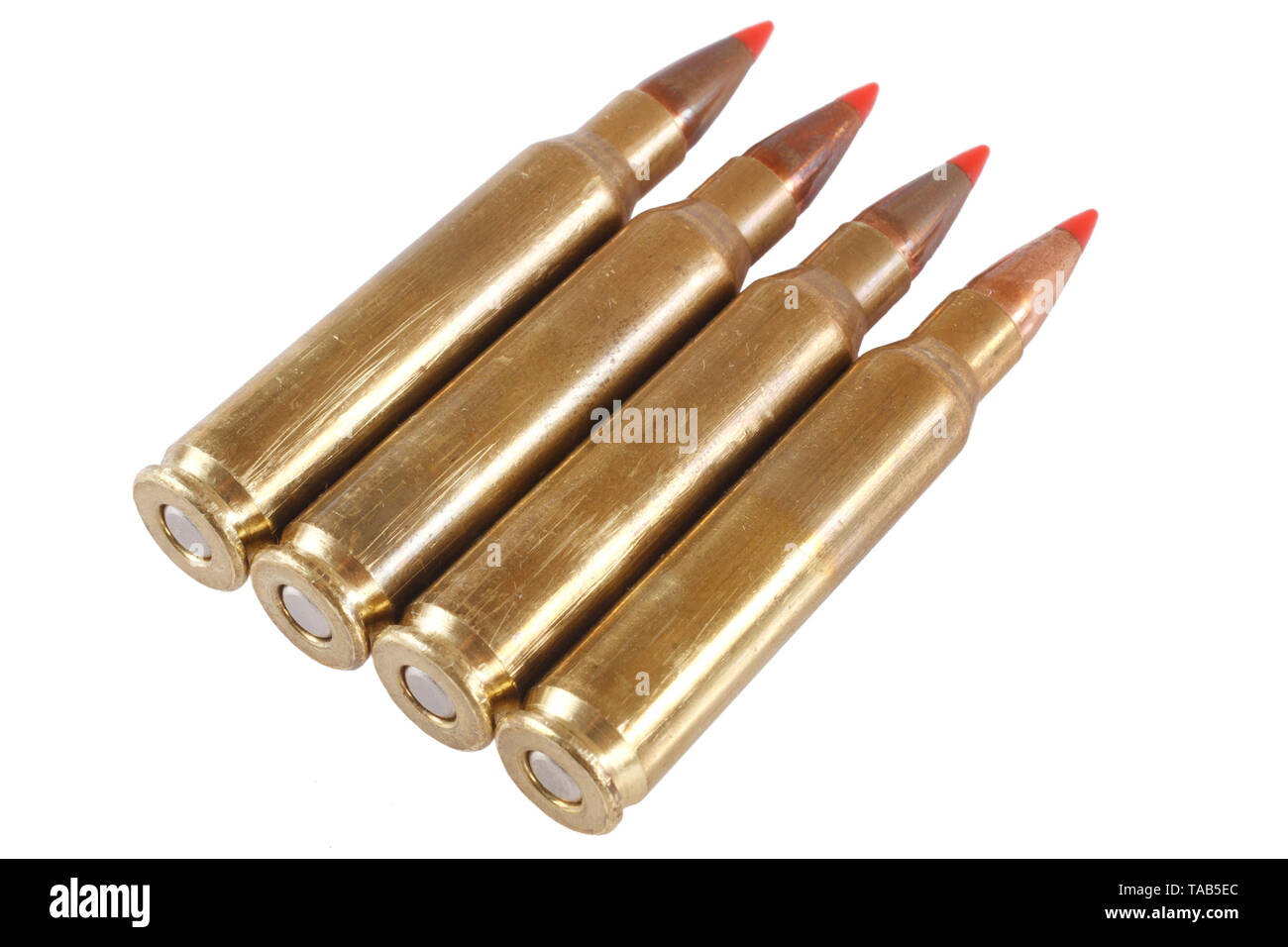 The 5.56×45mm NATO rimless bottlenecked intermediate cartridges ...