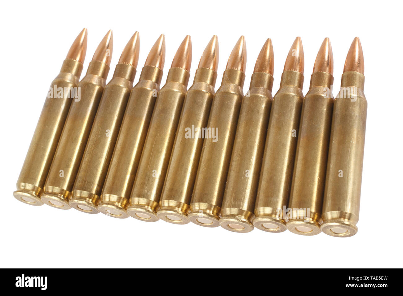 The 5.56×45mm NATO rimless bottlenecked intermediate cartridges ...