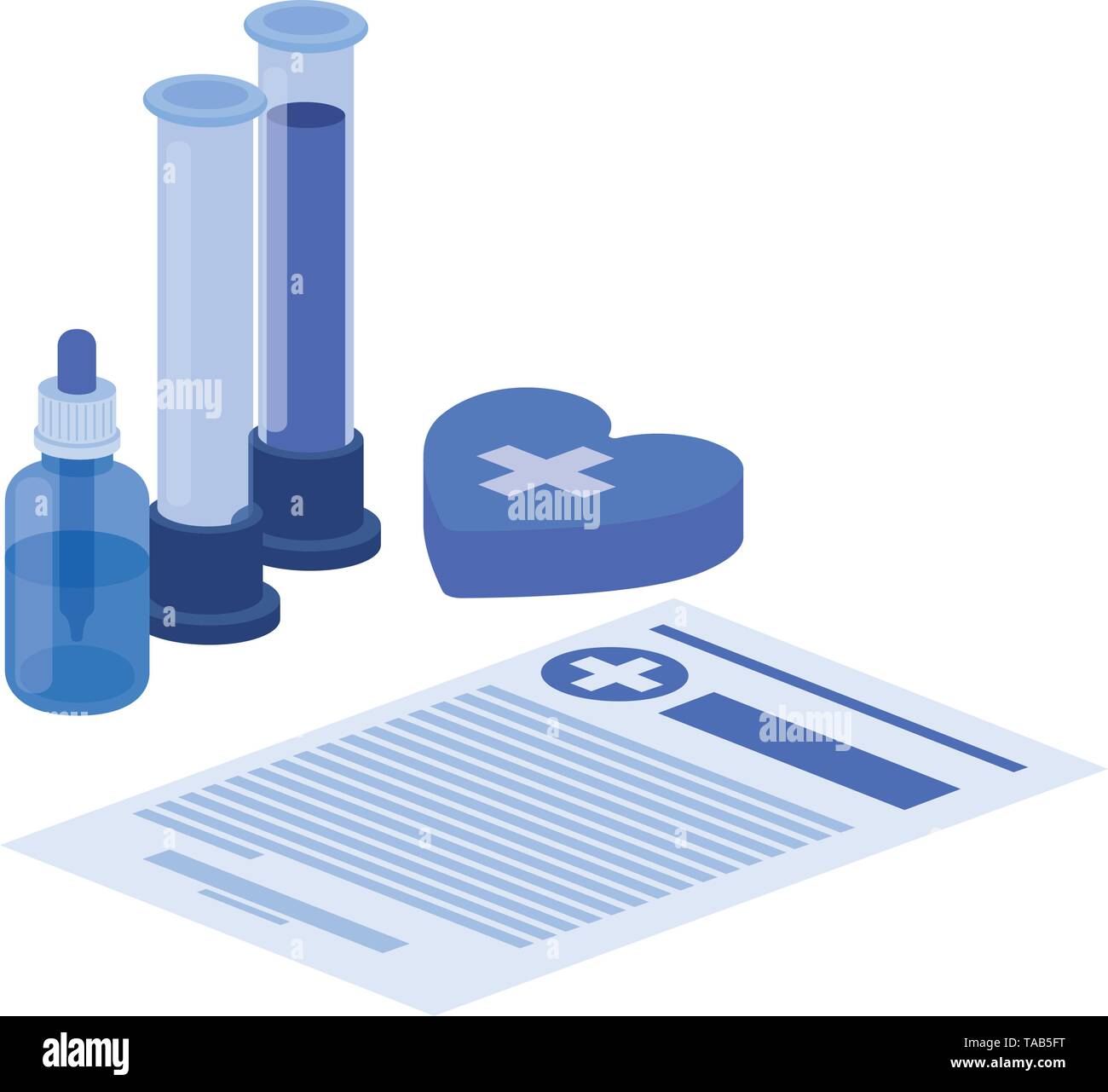 laboratory instruments in white background Stock Vector Image & Art - Alamy