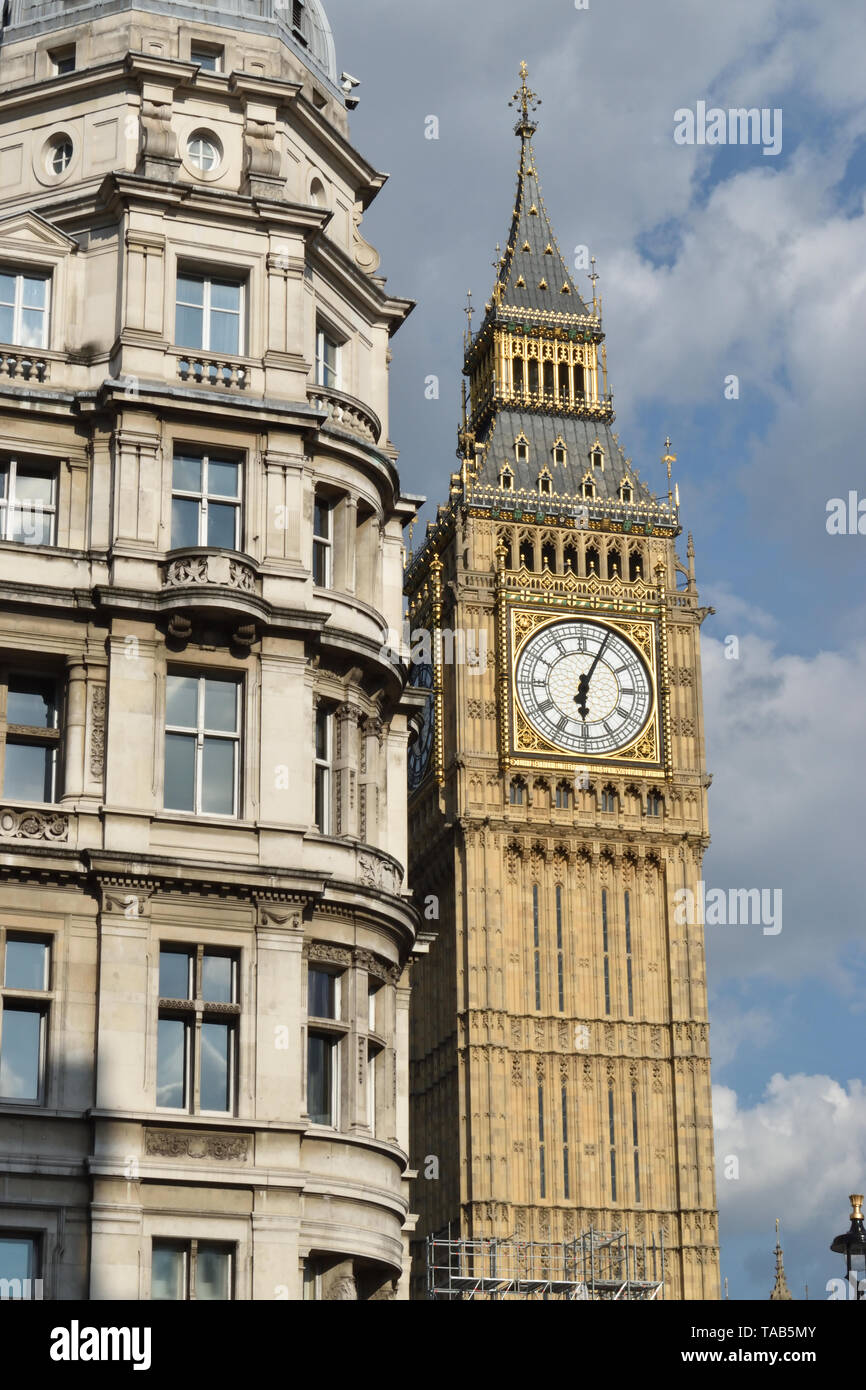 Queen Elizabeth Tower aka Big Ben in Westminster, London Stock Photo ...