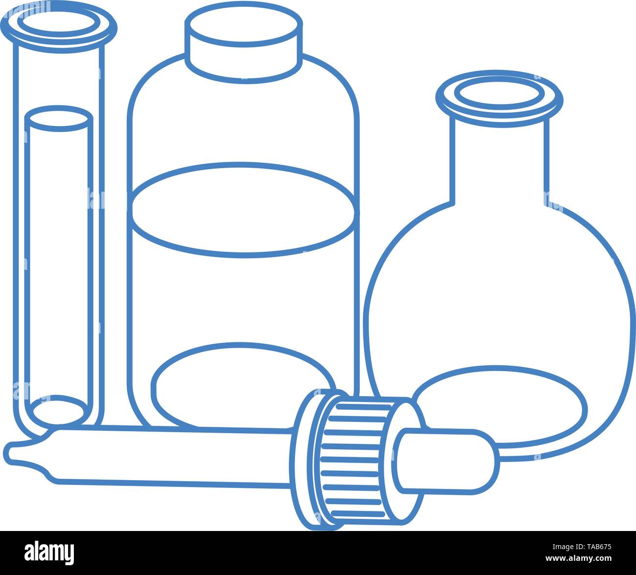 laboratory instruments in white background Stock Vector Image & Art - Alamy