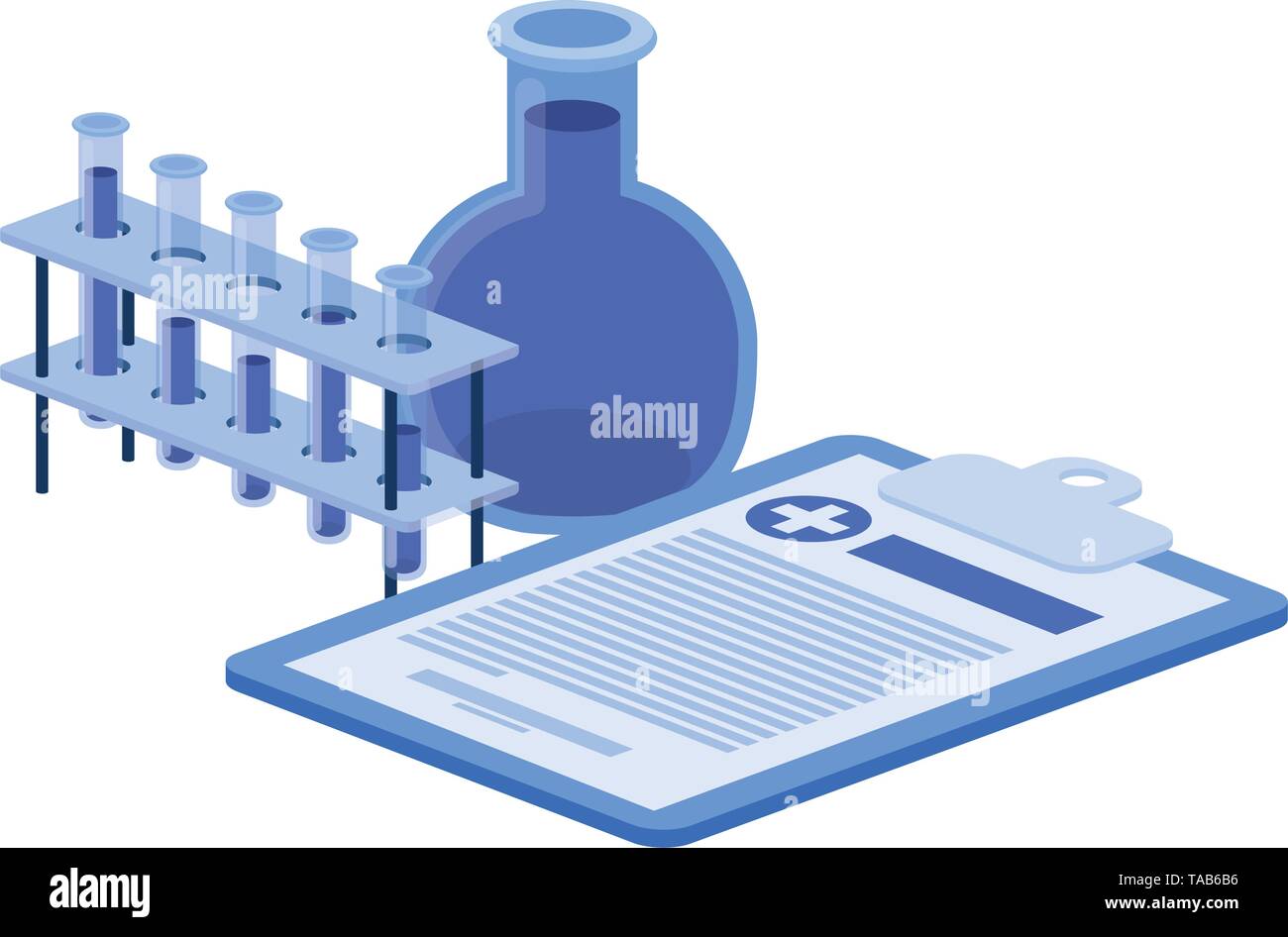 laboratory instruments in white background Stock Vector Image & Art - Alamy