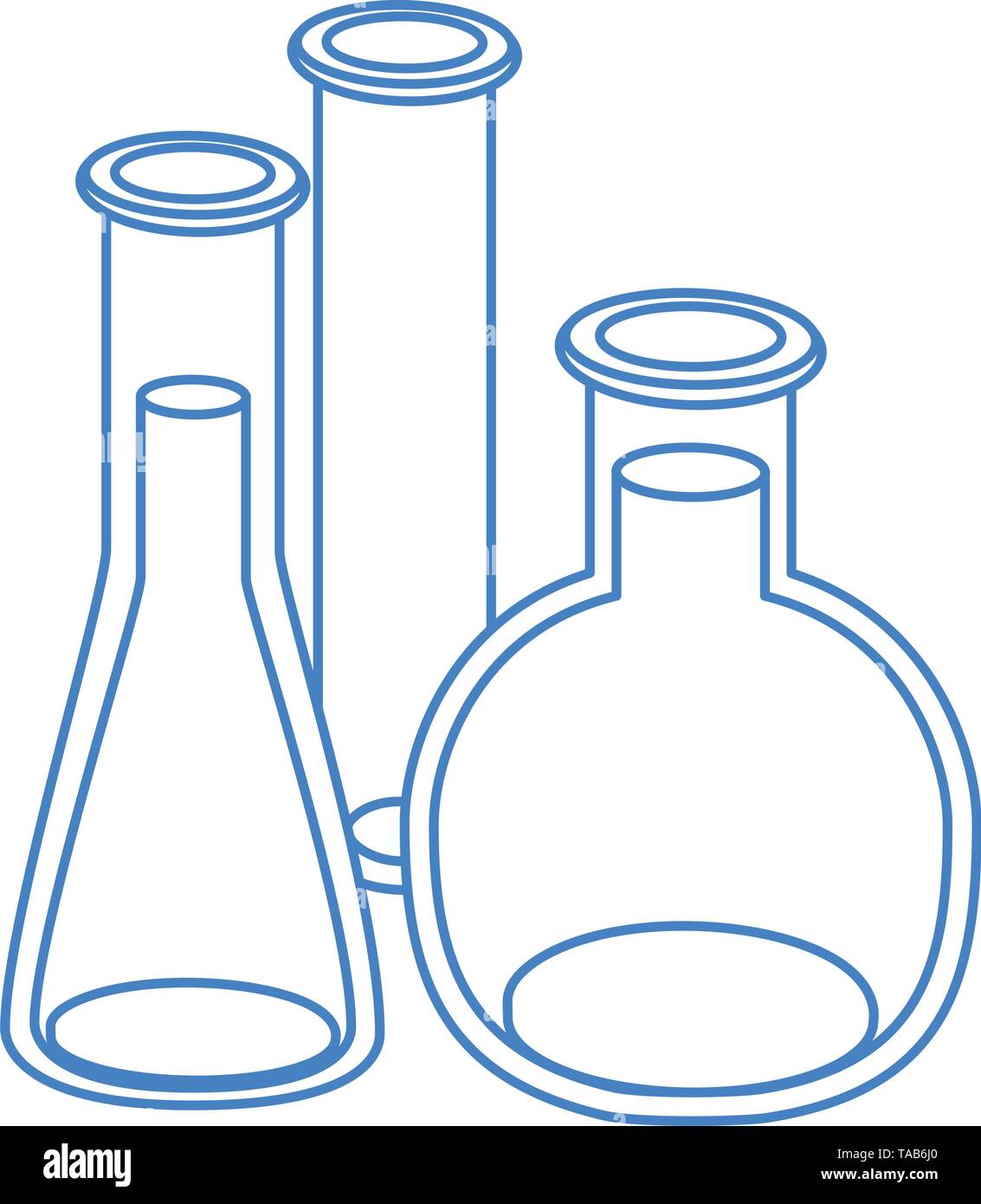 laboratory instruments in white background Stock Vector Image & Art - Alamy