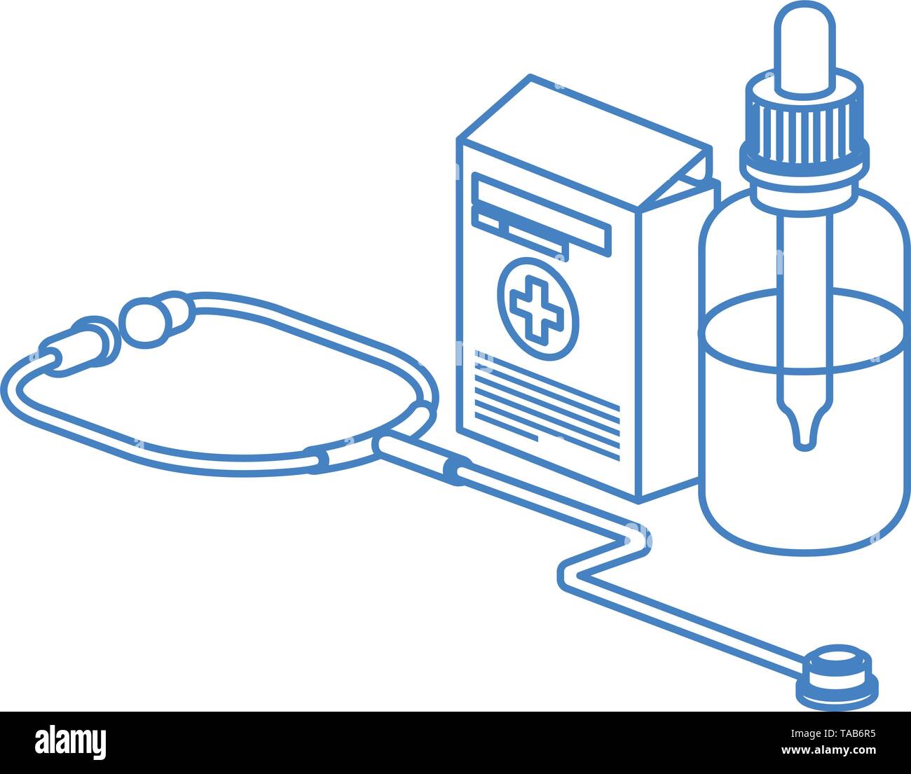 medicine objects on white background Stock Vector Image & Art - Alamy