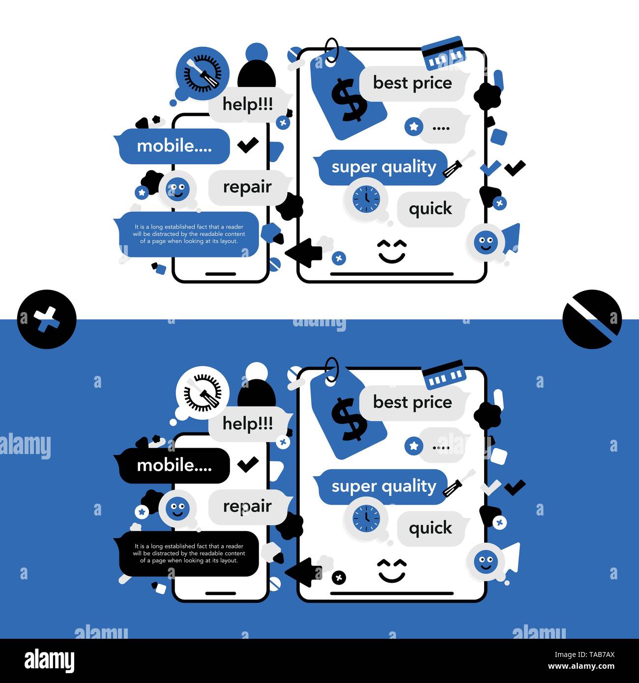 Concept Repair of mobile phones and Service electronic technic with ...