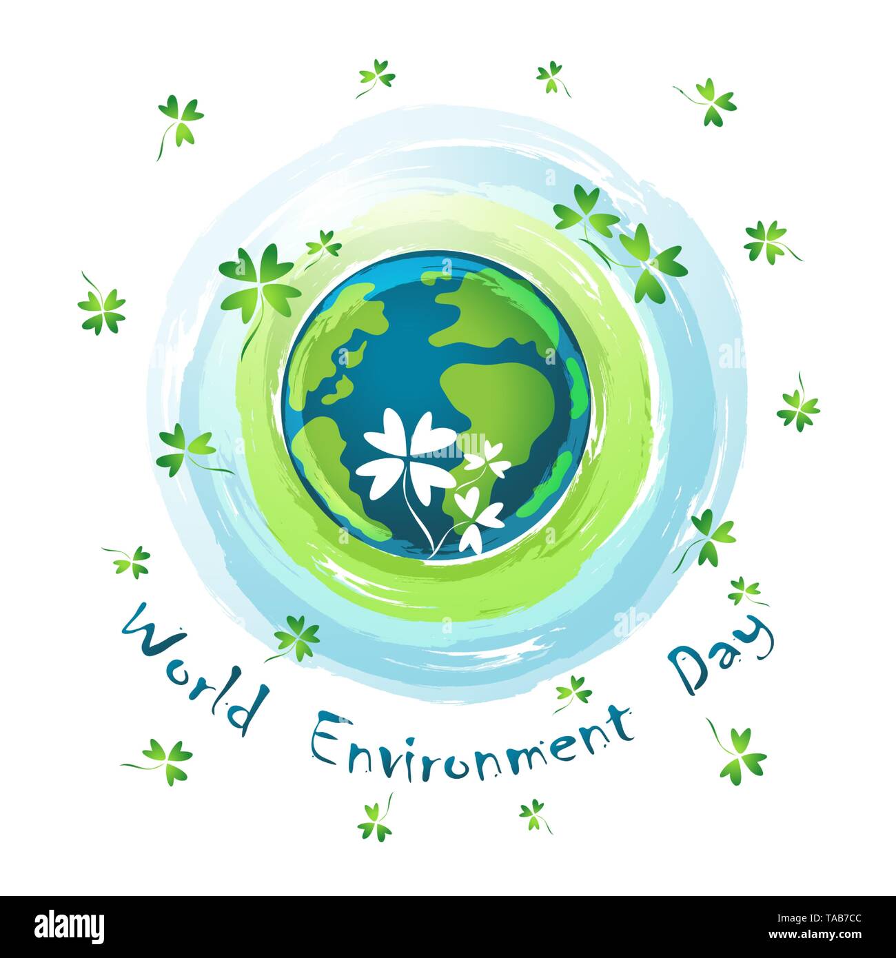 World environment day sign on white background. Vector illustration ...