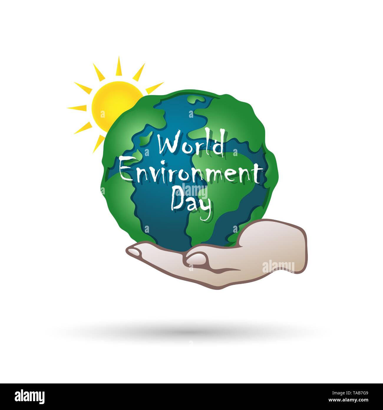 World environment day sign on white background. Vector illustration ...