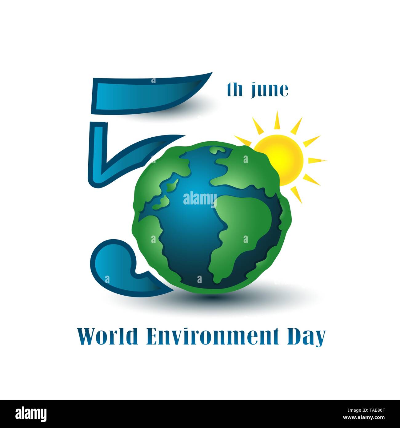 World environment day sign on white background. Vector illustration ...