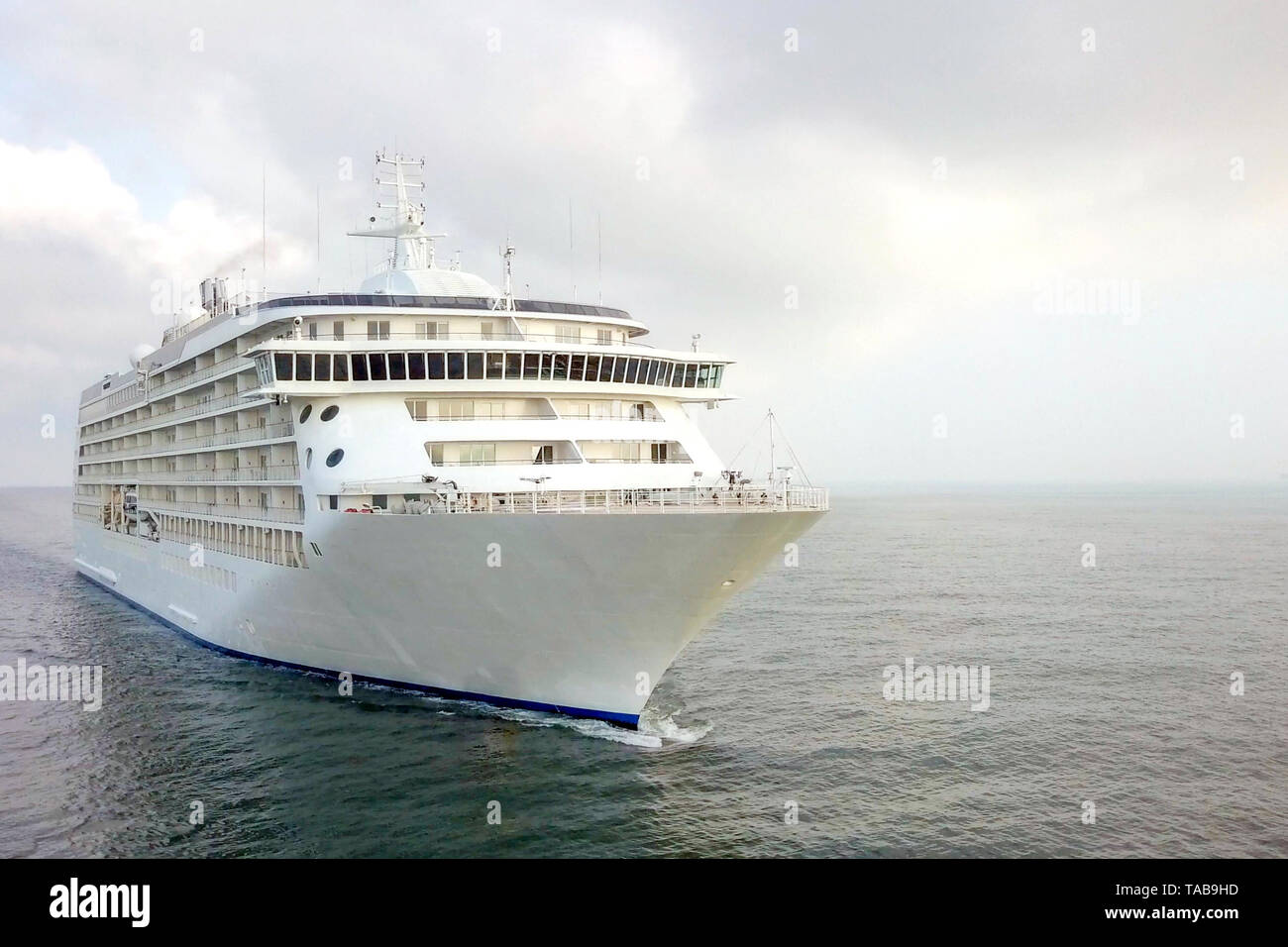 Large cruise ship at sea - Aerial image Stock Photo - Alamy