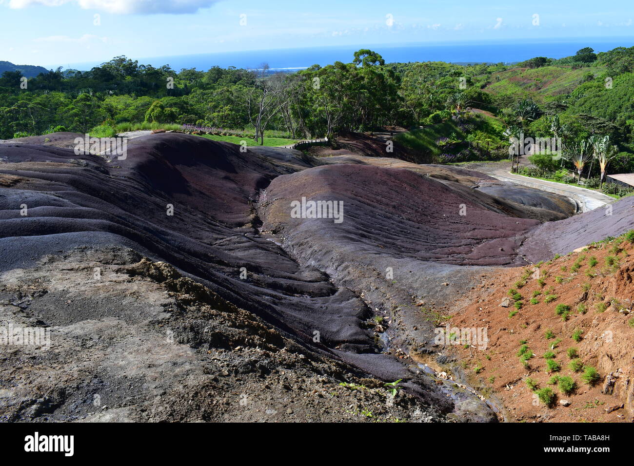 23 colored earth- A wonder of nature. Image taken at Mauritius La ...