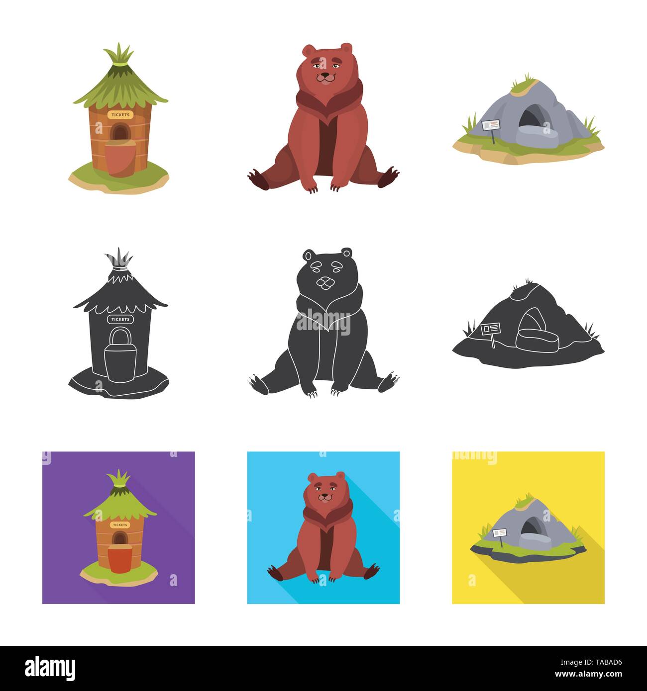 Sleeping Bear Cave Clip Art Black And White