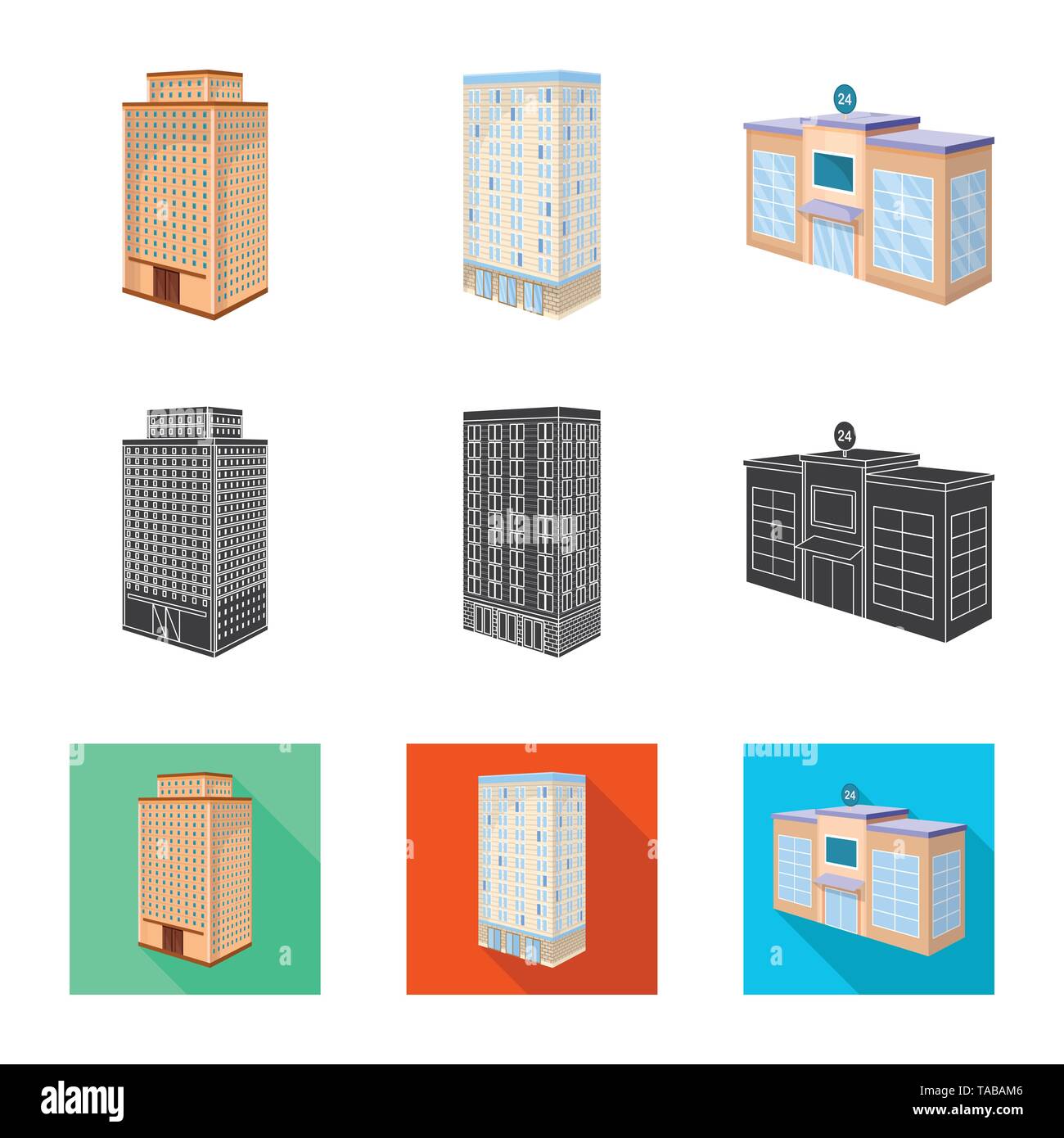 Vector design of construction and building logo. Set of construction ...