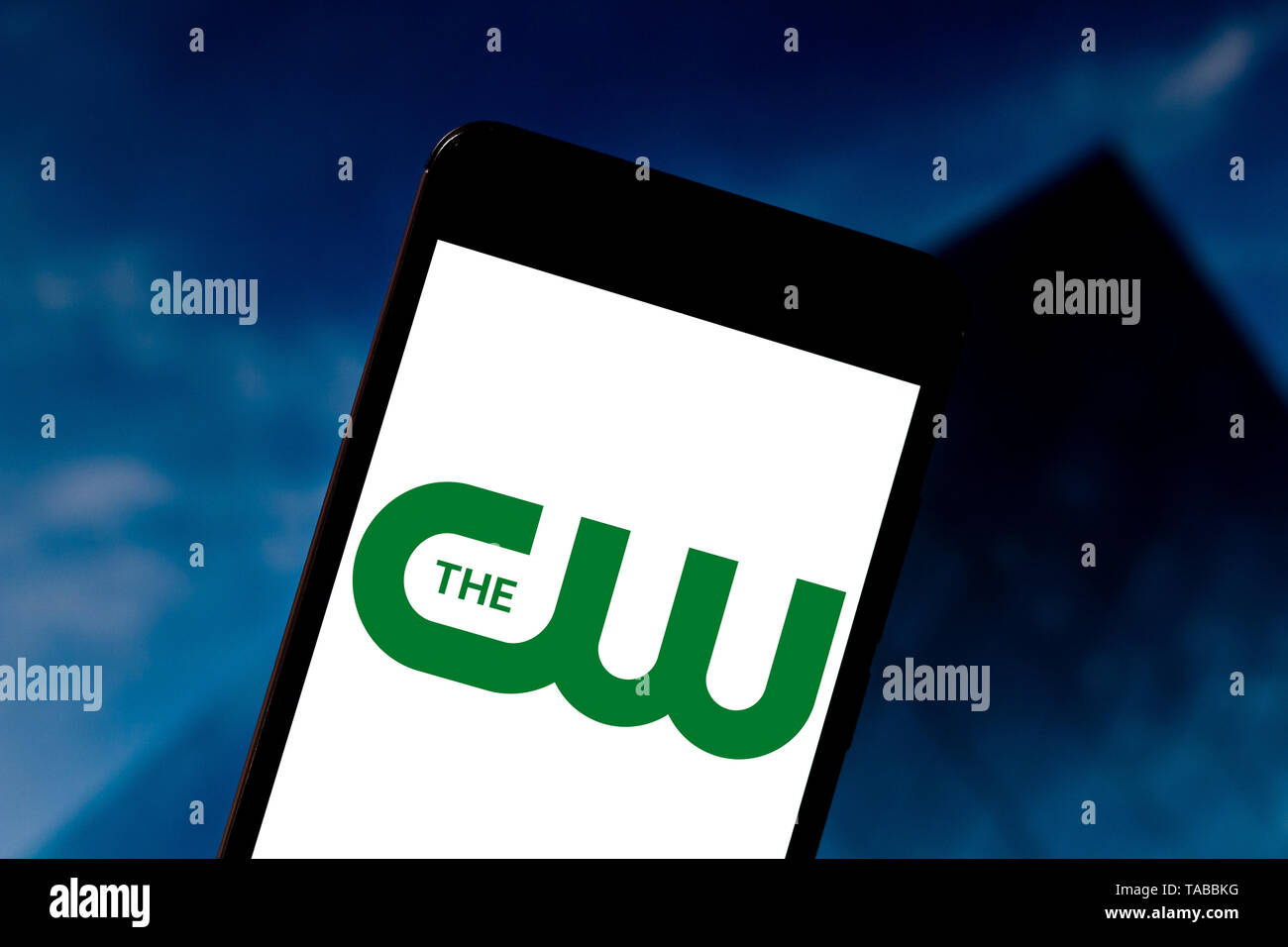 In this photo illustration The CW Television Network (The CW) logo is ...