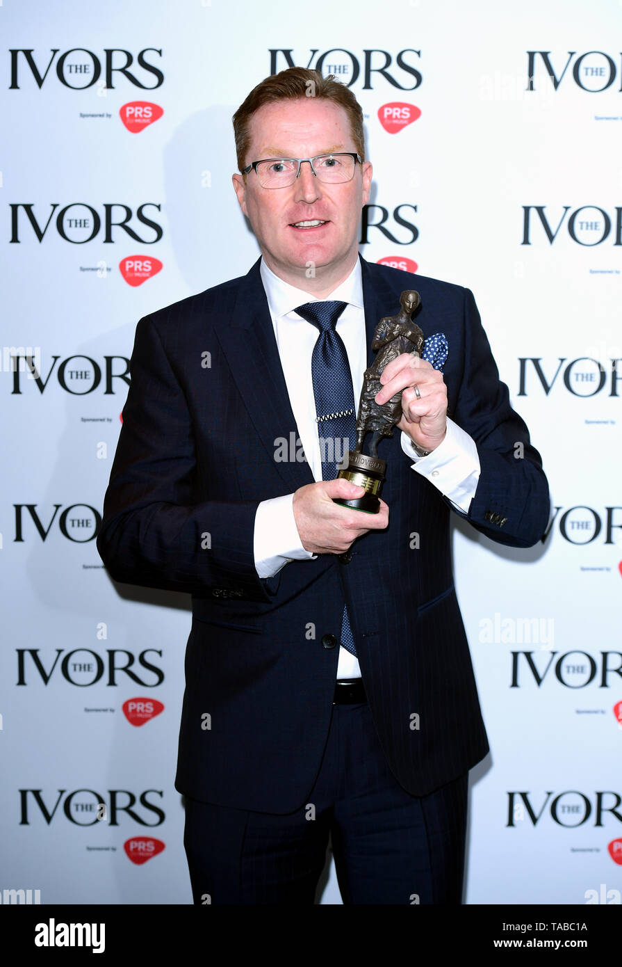 Robin Beanland with his award for best original video during the Annual ...