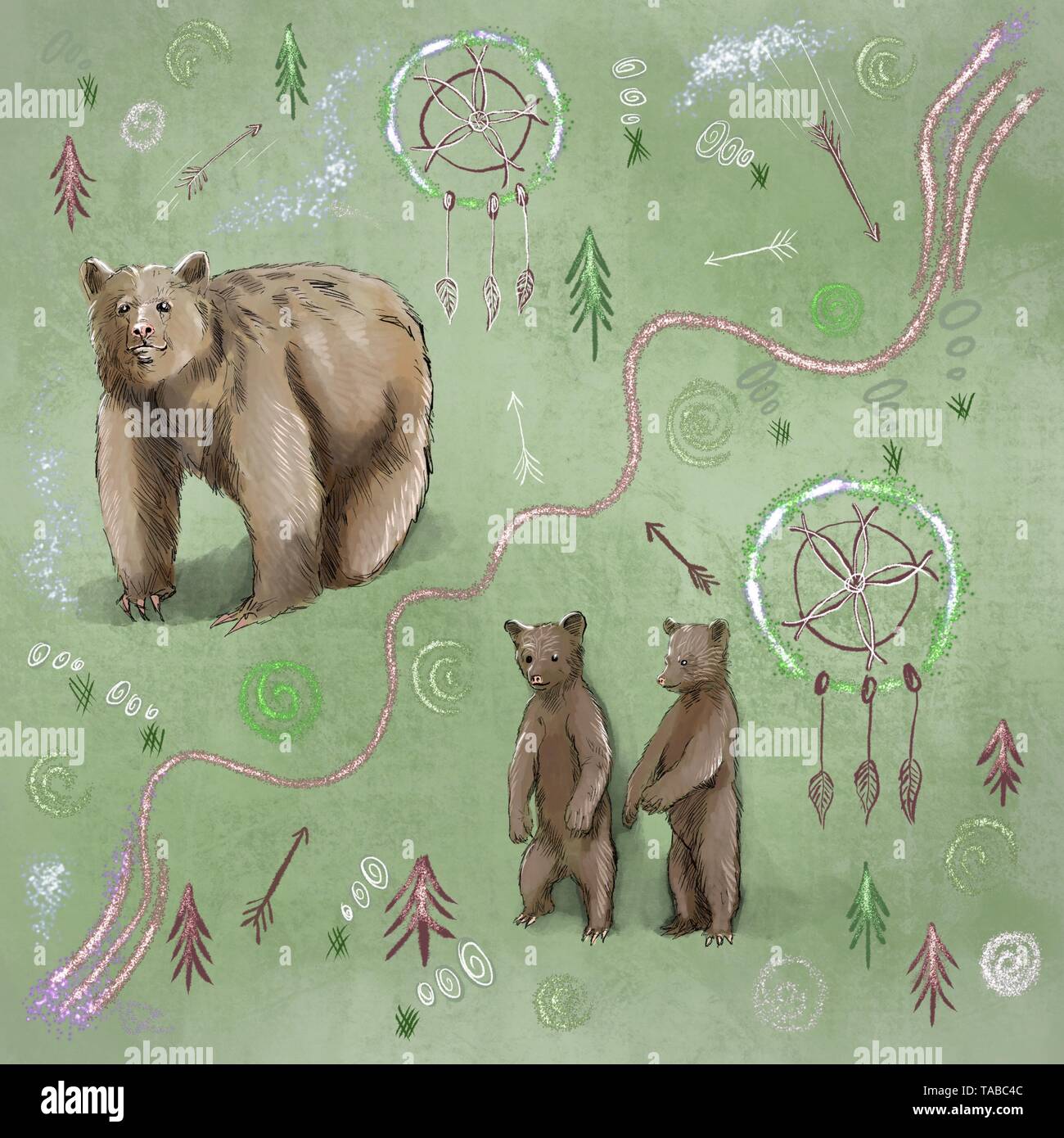 Bears pattern hi-res stock photography and images - Alamy