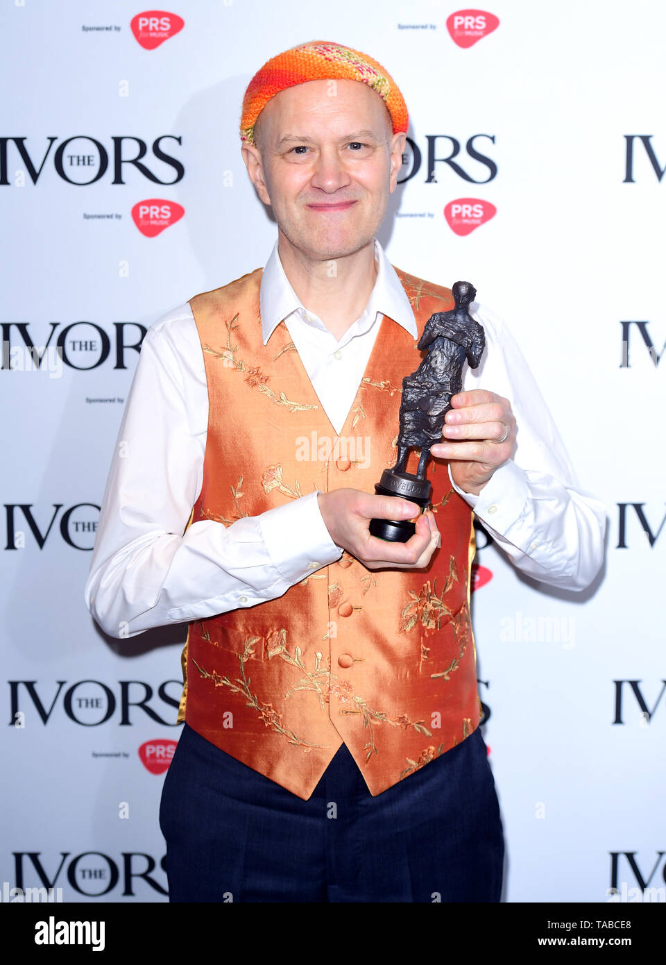 Django Bates with the Ivor Jazz award during the Annual Ivor Novello ...